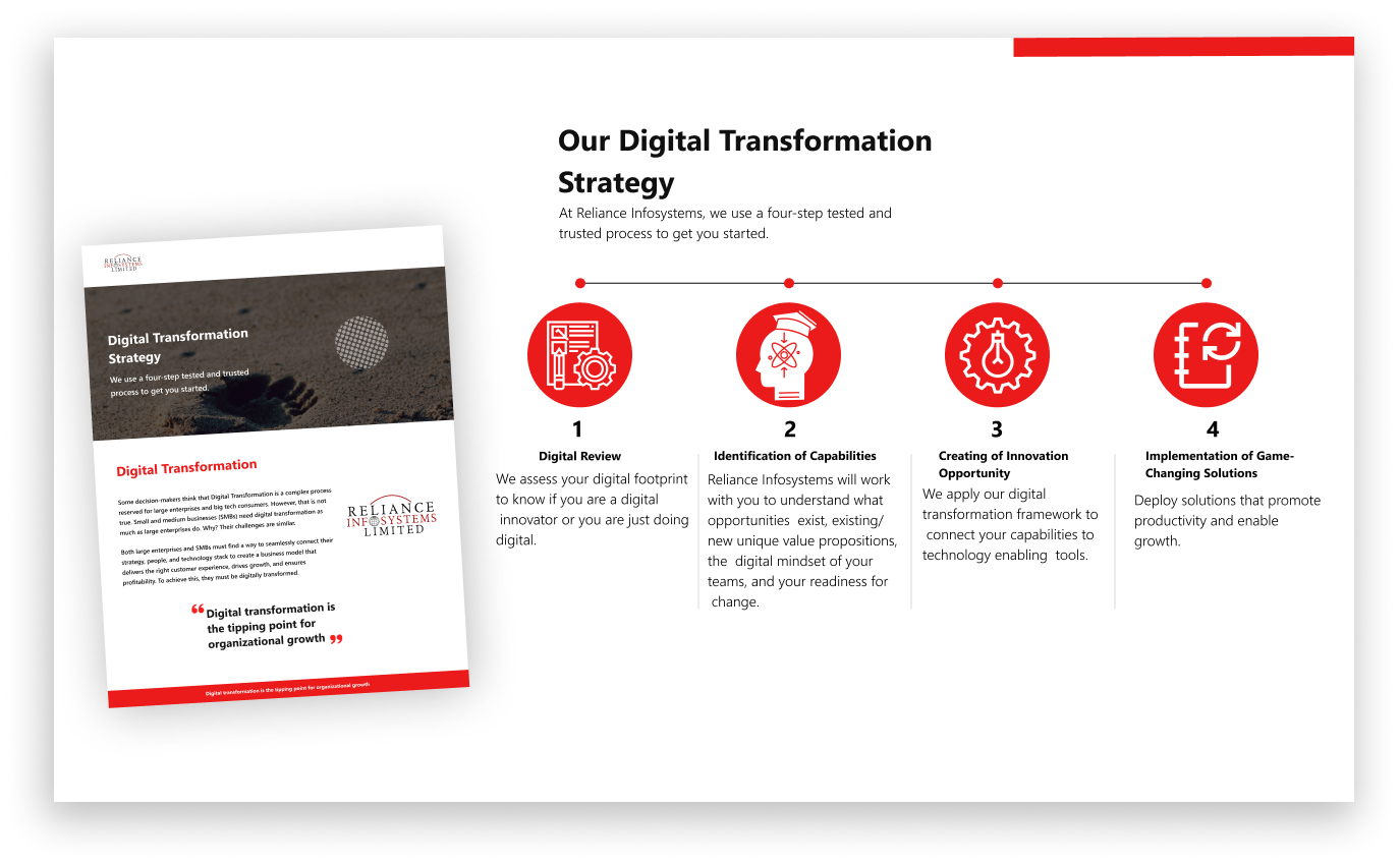 Digital Transformation - Reliance Infosystems